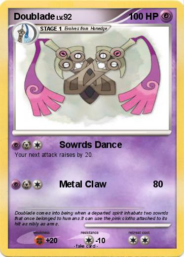 Pokémon Doublade 1 1 - Sowrds Dance - My Pokemon Card