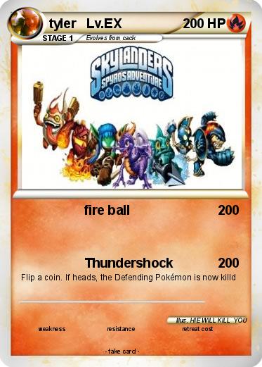 Pokémon tyler Lv EX - fire ball - My Pokemon Card
