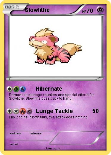 Pokémon Slowlithe - Hibernate - My Pokemon Card