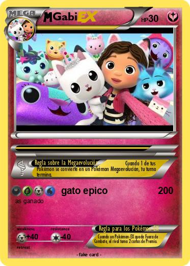 Pokémon Gabi 57 57 - gato epico - Mi carta pokémon