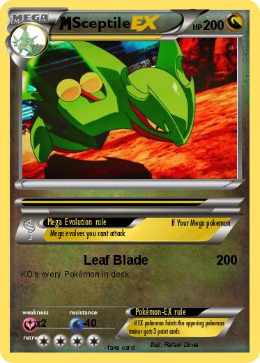 Pokémon Sceptile 608 608 - Leaf Blade - My Pokemon Card