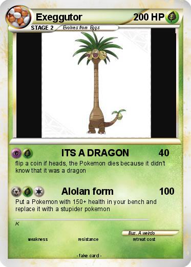 Pokémon Exeggutor 38 38 - ITS A DRAGON - My Pokemon Card