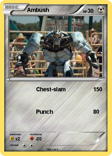 Pokémon Ambush 26 26 - Chest-slam - My Pokemon Card