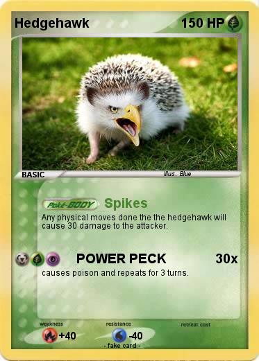 Pokémon Hedgehawk - Spikes - My Pokemon Card