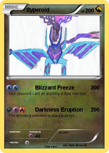 Pokémon Syperoid 1 1 - Blizzard Freeze - My Pokemon Card