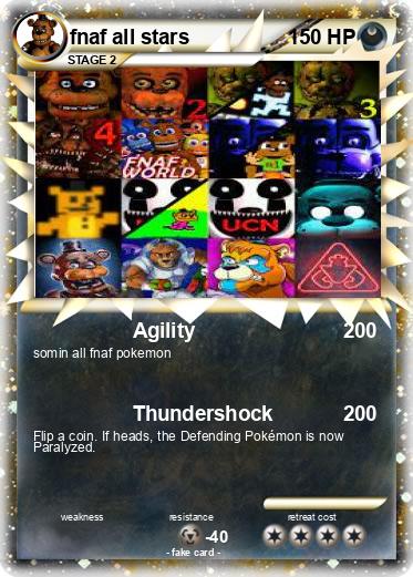 Pokémon fnaf all stars - Agility - My Pokemon Card