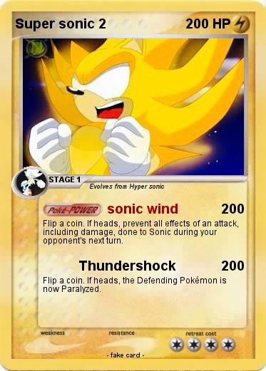 Pokémon Super sonic 2 25 25 - sonic wind - My Pokemon Card