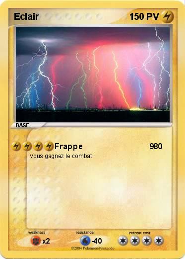 Pokémon Eclair 23 23 - Frappe 9 - Ma carte Pokémon