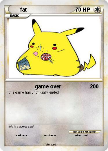 Pokémon fat 3217 3217 - game over - My Pokemon Card