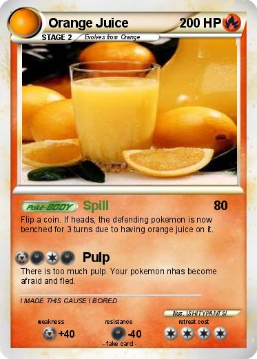 Pokémon Orange Juice 5 5 - Spill - My Pokemon Card