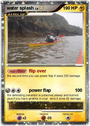 Pokémon water splash 3 3 - flip over - My Pokemon Card