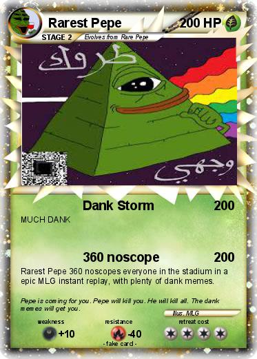 Pokémon Rarest Pepe 3 3 - Dank Storm - My Pokemon Card