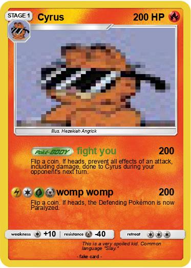 Pokémon Cyrus 101 101 - fight you - My Pokemon Card