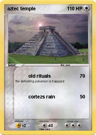 Pokémon aztec temple 2 2 - old rituals - My Pokemon Card