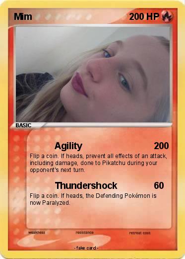 Pokémon Mim 6 6 - Agility - My Pokemon Card