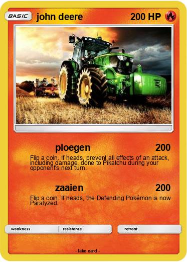 Pokémon john deere 53 53 - ploegen - My Pokemon Card
