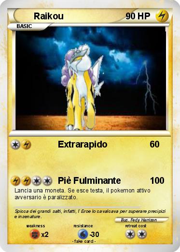 Pokémon Raikou 1663 1663 - Extrarapido - My Pokemon Card