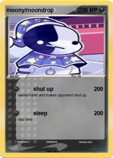Pokémon moony moondrop - shut up - My Pokemon Card