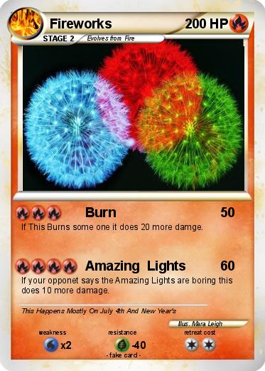 Pokémon Fireworks 14 14 - Burn - My Pokemon Card