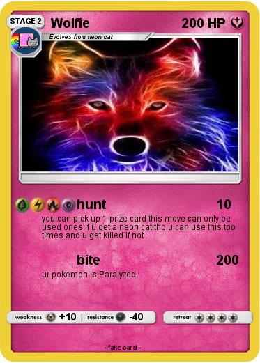 Pokémon Wolfie 100 100 - hunt - My Pokemon Card