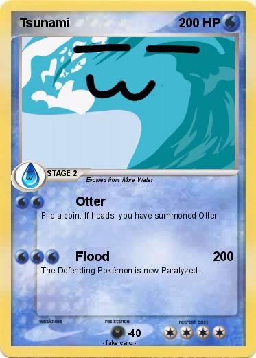 Pokémon Tsunami 207 207 - Otter - My Pokemon Card
