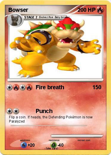 Pokémon Bowser 5017 5017 - Fire breath - My Pokemon Card