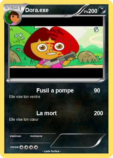 Pokémon Dora exe - Fusil a pompe - Ma carte Pokémon