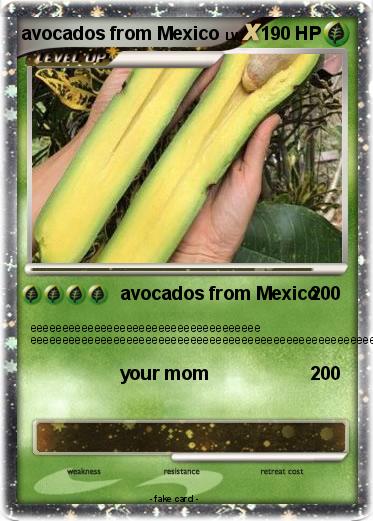 Pokémon avocados from Mexico 3 3 - avocados from Mexico - My Pokemon Card