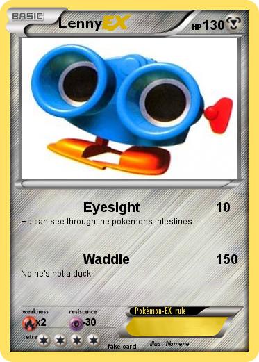 Pokémon Lenny 323 323 - Eyesight - My Pokemon Card