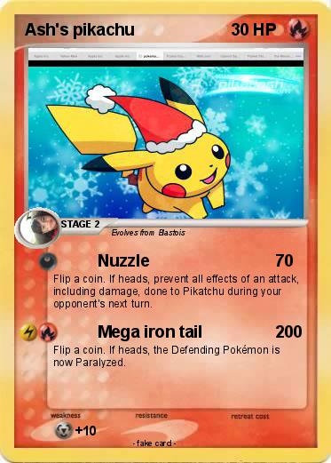 Pokémon Ash s pikachu 525 525 - Nuzzle - My Pokemon Card