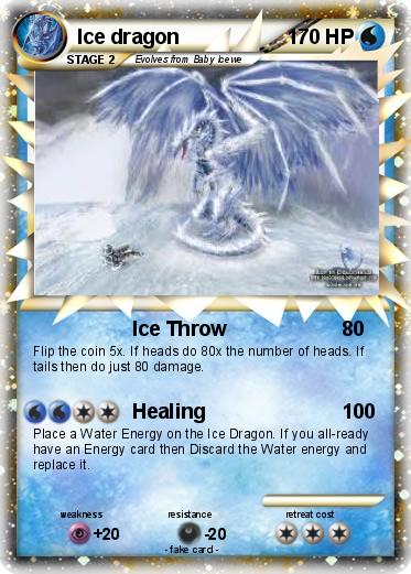 Pokémon Ice dragon 200 200 - Ice Throw - My Pokemon Card