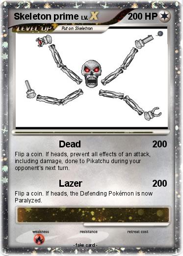 Pokémon Skeleton prime 1 1 - Dead - My Pokemon Card