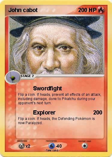 Pokémon John cabot 18 18 - Swordfight - My Pokemon Card