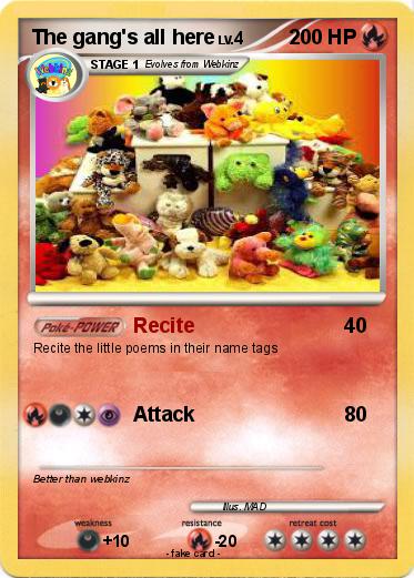 Pokémon The gang s all here - Recite - My Pokemon Card