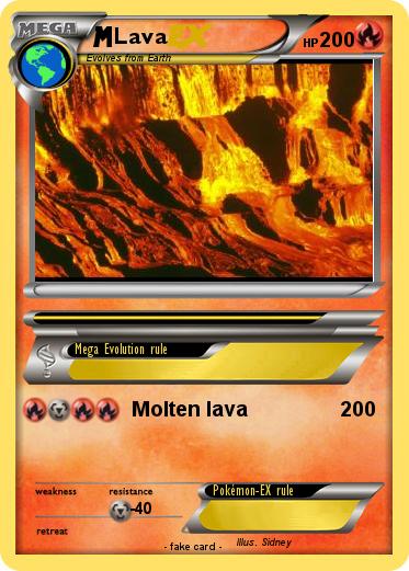 Pokémon Lava 568 568 - Molten lava - My Pokemon Card
