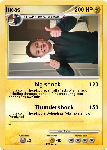 Pokémon lucas 1435 1435 - big shock - My Pokemon Card