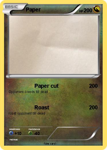 Pokémon Paper 635 635 - Paper cut - My Pokemon Card