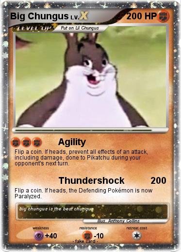 Pokémon Big Chungus 477 477 - Agility - My Pokemon Card