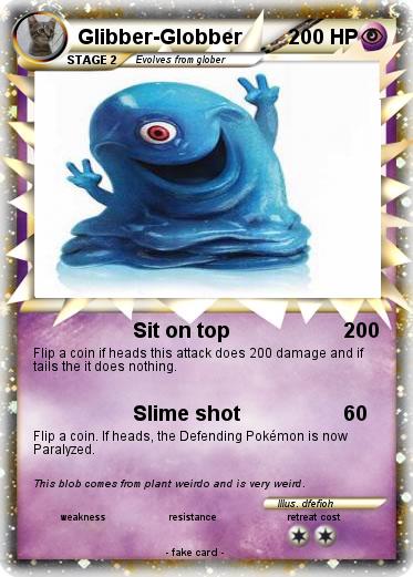 Pokémon Glibber Globber - Sit on top - My Pokemon Card