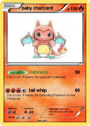 Pokémon baby charizard 25 25 - cuteness - My Pokemon Card