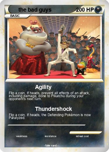 Pokémon the bad guys 2 2 - Agility - My Pokemon Card