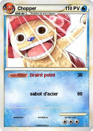 Pokémon Chopper 108 108 - braint point - Ma carte Pokémon