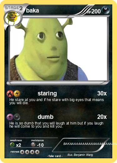 Pokémon baka 45 45 - staring - My Pokemon Card