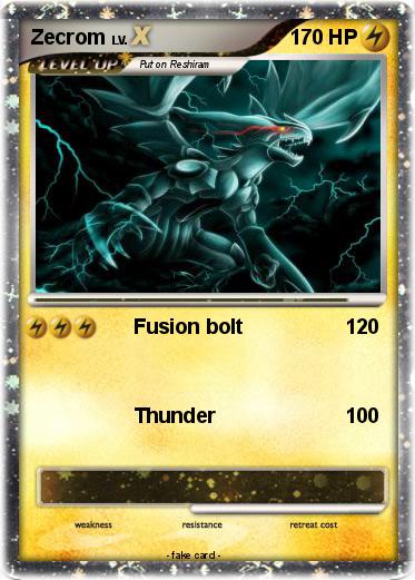 Pokémon Zecrom 636 636 - Fusion bolt - My Pokemon Card