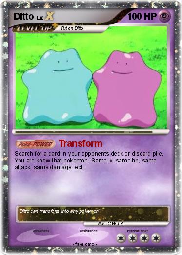 Pokémon Ditto 127 127 - Transform - My Pokemon Card