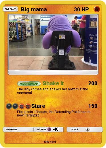 Pokémon Big mama 104 104 - Shake it - My Pokemon Card