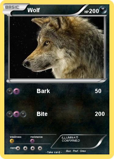 Pokémon Wolf 1600 1600 - Bark - My Pokemon Card