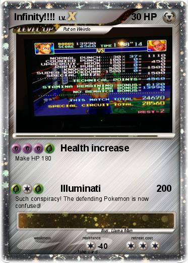 Pokémon Infinity 153 153 - Health increase - My Pokemon Card