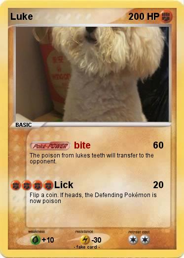 Pokémon Luke 1545 1545 - bite - My Pokemon Card