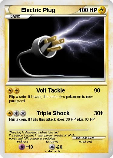 Pokémon Electric Plug - Volt Tackle - My Pokemon Card